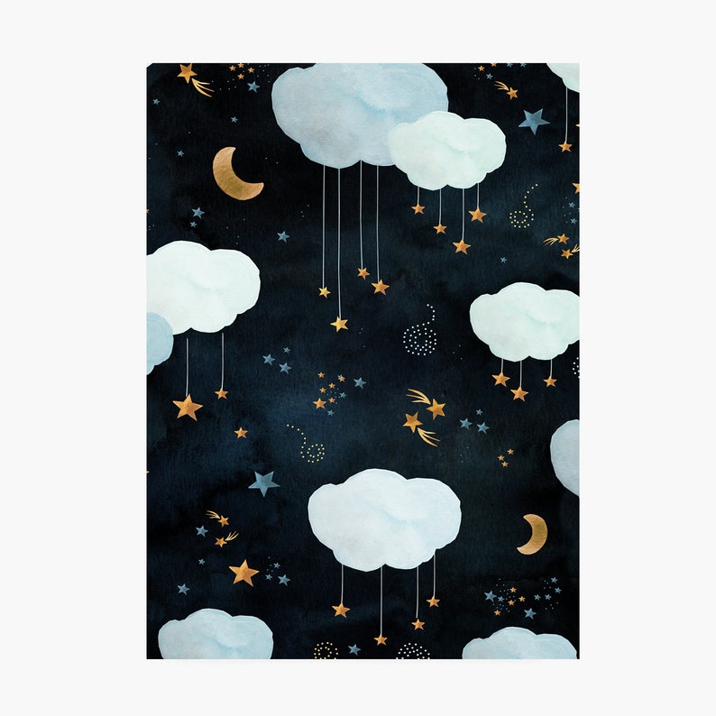 Notebook Journal Diary Gift Stars Moon Magic - Etsy