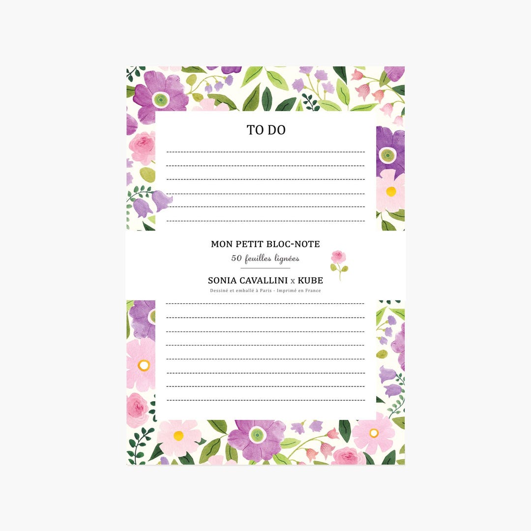 Notepad Roses, to Do List, Stationery, 10,3x14,8cm, Ligned to Do List ...
