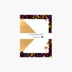 Mushroom Writing Paper Paper Set Flowers Stationery - Etsy