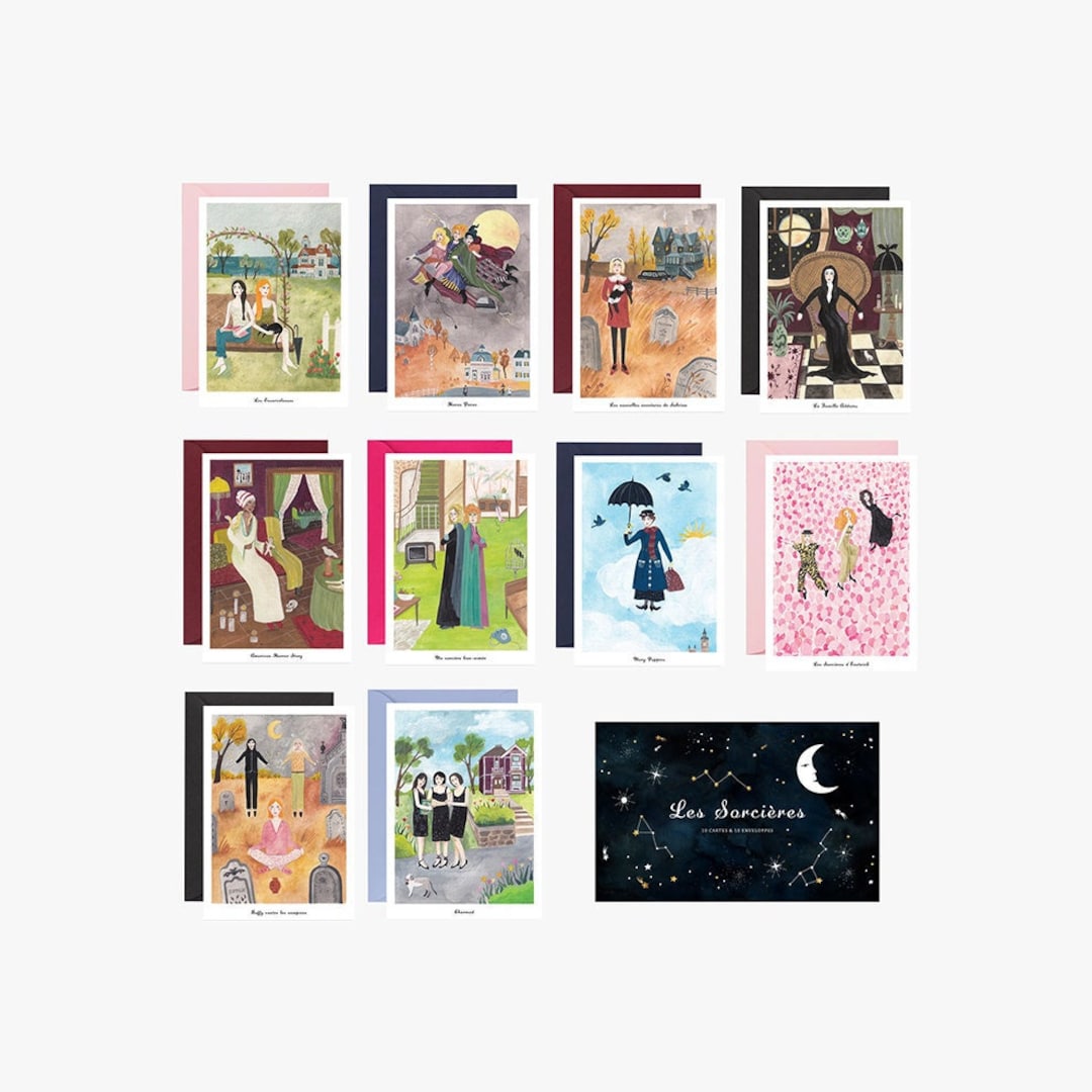 Postcard, Witchcraft, Bewitched, Fan Art, Home Decor, Children Room ...