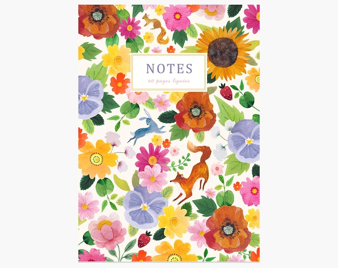 Notebook, Fox, Vintage, Journal, Diary, Handmade, Stationery, Botanical ...