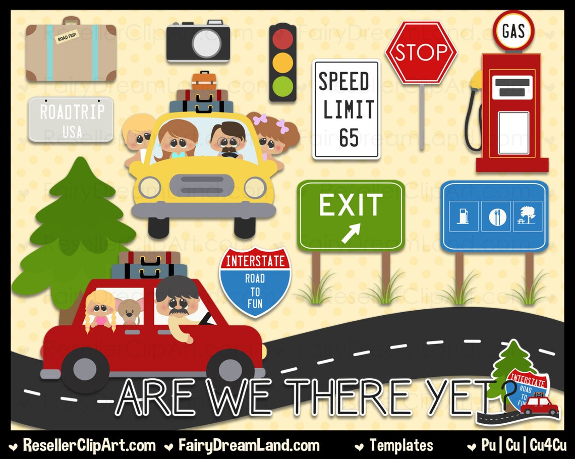 Road Trip Psd Templates Cu4cu Commercial Use Layered Psd | Etsy