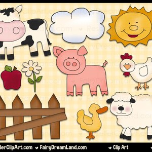 On the Farm Digital Clip Art Commercial Use Graphic Image Png Clipart ...