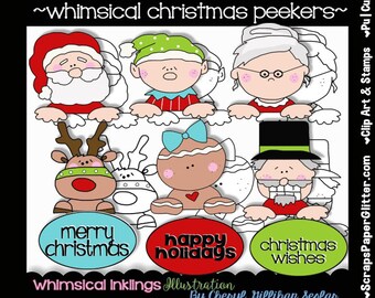 Elf Clip Art Black and White - Etsy