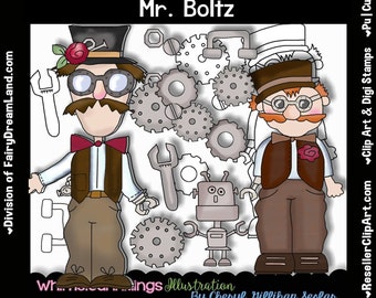 Steam Punk Clip Art | Etsy