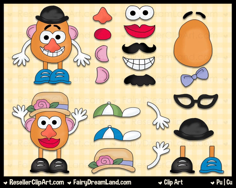 Potato Face Clip Art