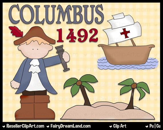 Christopher Columbus Digital Clip Art Commercial Use Graphic | Etsy