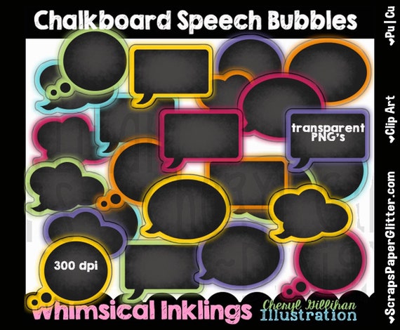 Paper, Party & Kids Materials PNG Commercial Use Bubble Talk Chalk ...