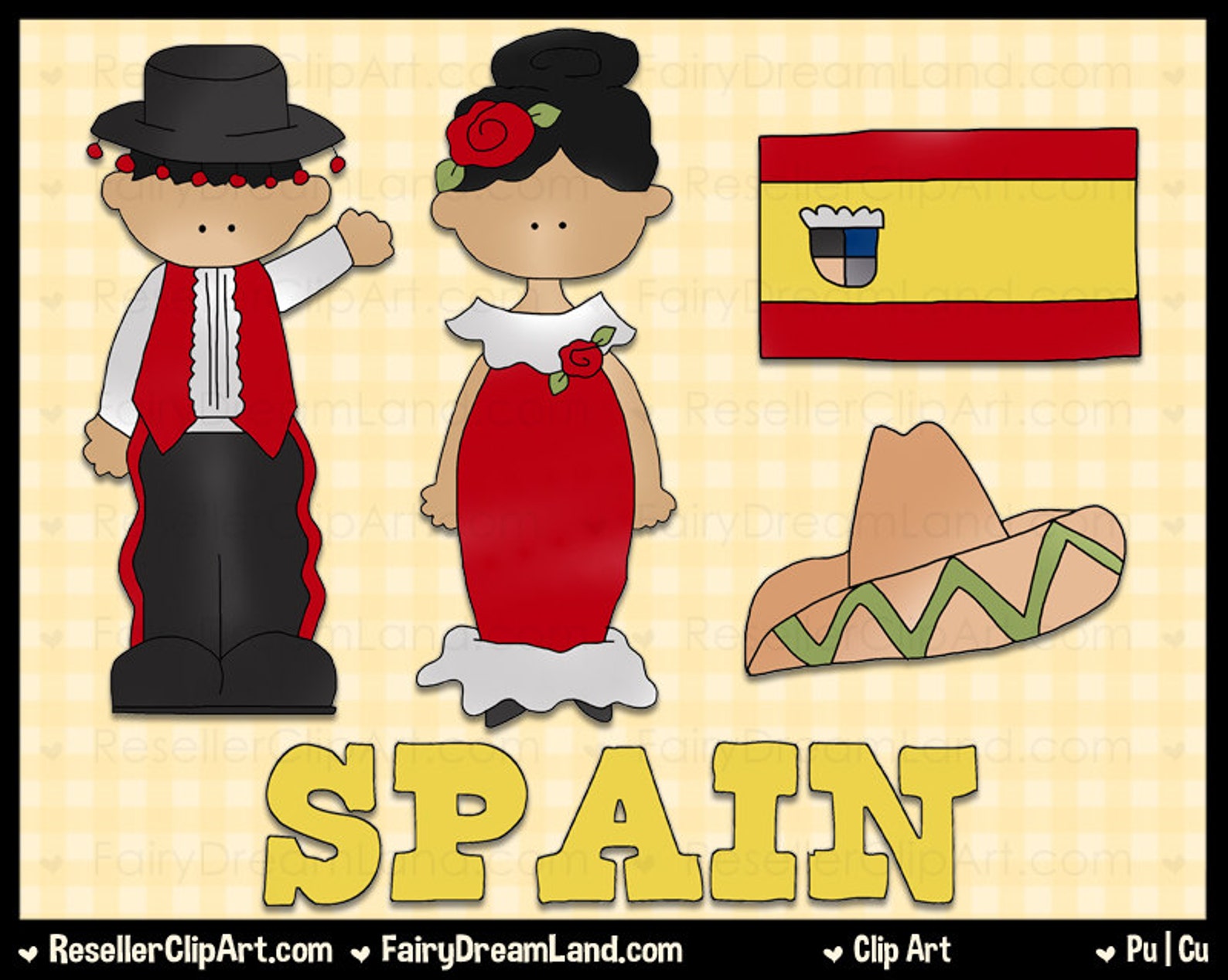 Spanish Kids Digital Clip Art Commercial Use Graphic Image | Etsy