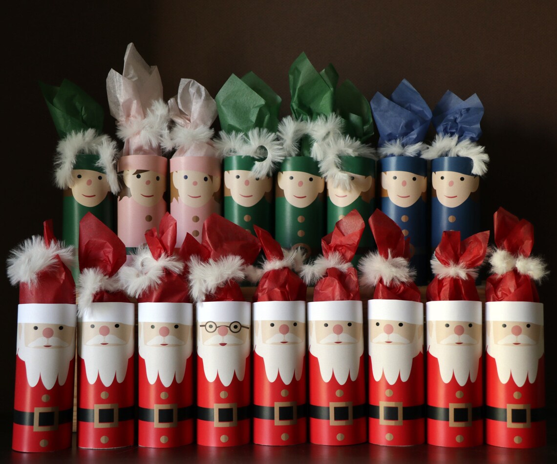 Cheerful Toilet Paper Roll Characters - Santas and Elves - PDF - Etsy