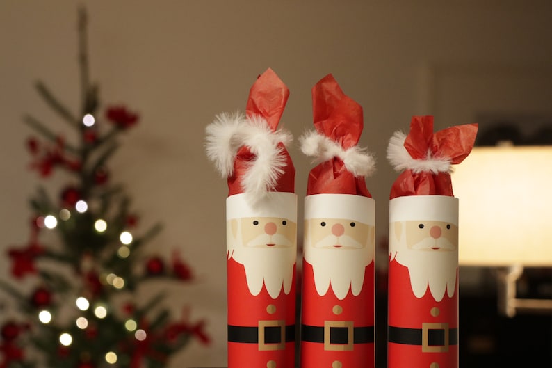Cheerful Toilet Paper Roll Characters - Santas and Elves - PDF - Etsy