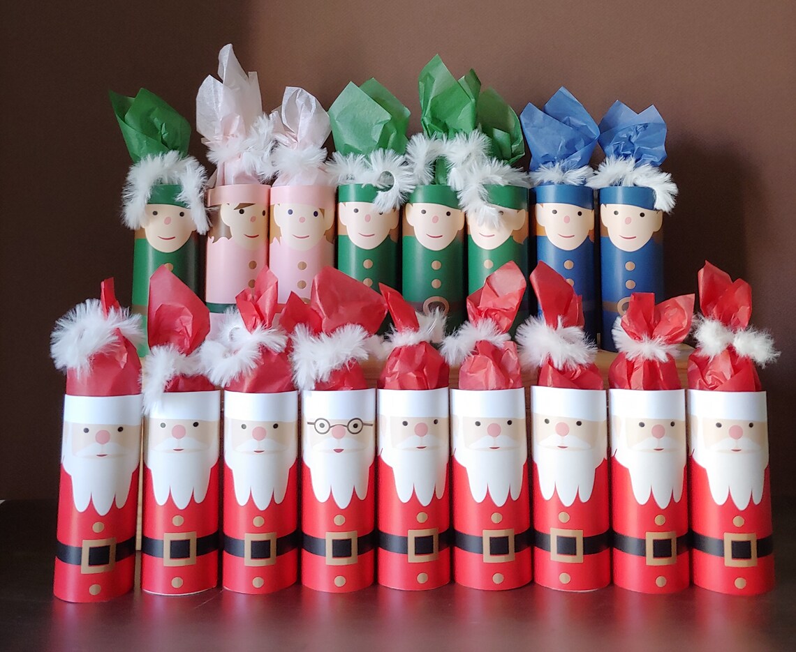 Cheerful Toilet Paper Roll Characters - Santas and Elves - PDF - Etsy