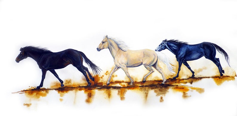 Three Quarters - Straight Run Prints - Etsy