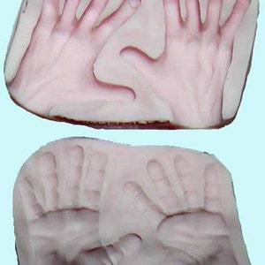 Moldf6 - 2 1/4" Hand Mold, Front and Back, by Maureen Carlson. Fits ...