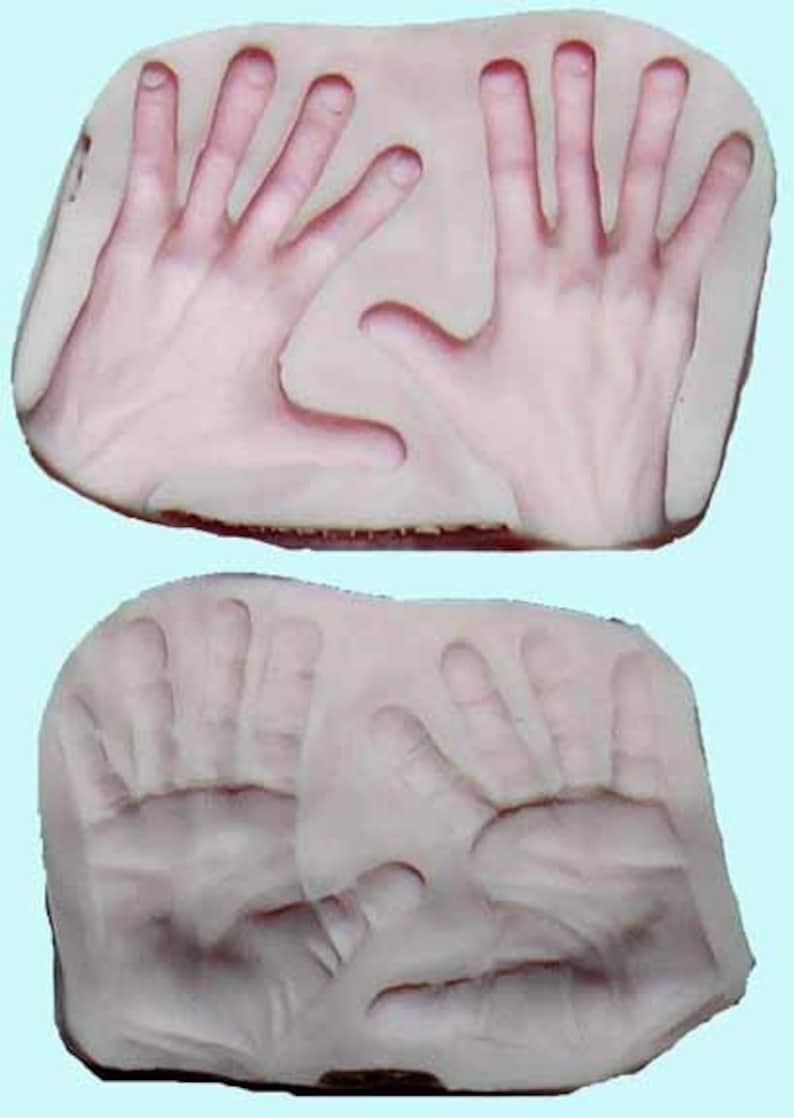 Moldf6 - 2 1/4" Hand Mold, Front and Back, by Maureen Carlson. Fits ...
