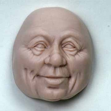 Moldf4 - 3 Inch Face, a Jolly Male Face Mold for Santas, Clowns ...