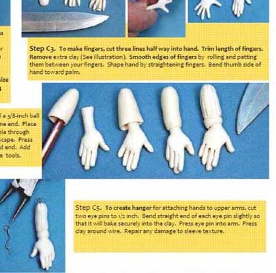 A Tutorial and Pattern for "beads on a String" , a Polymer Clay Dangle ...