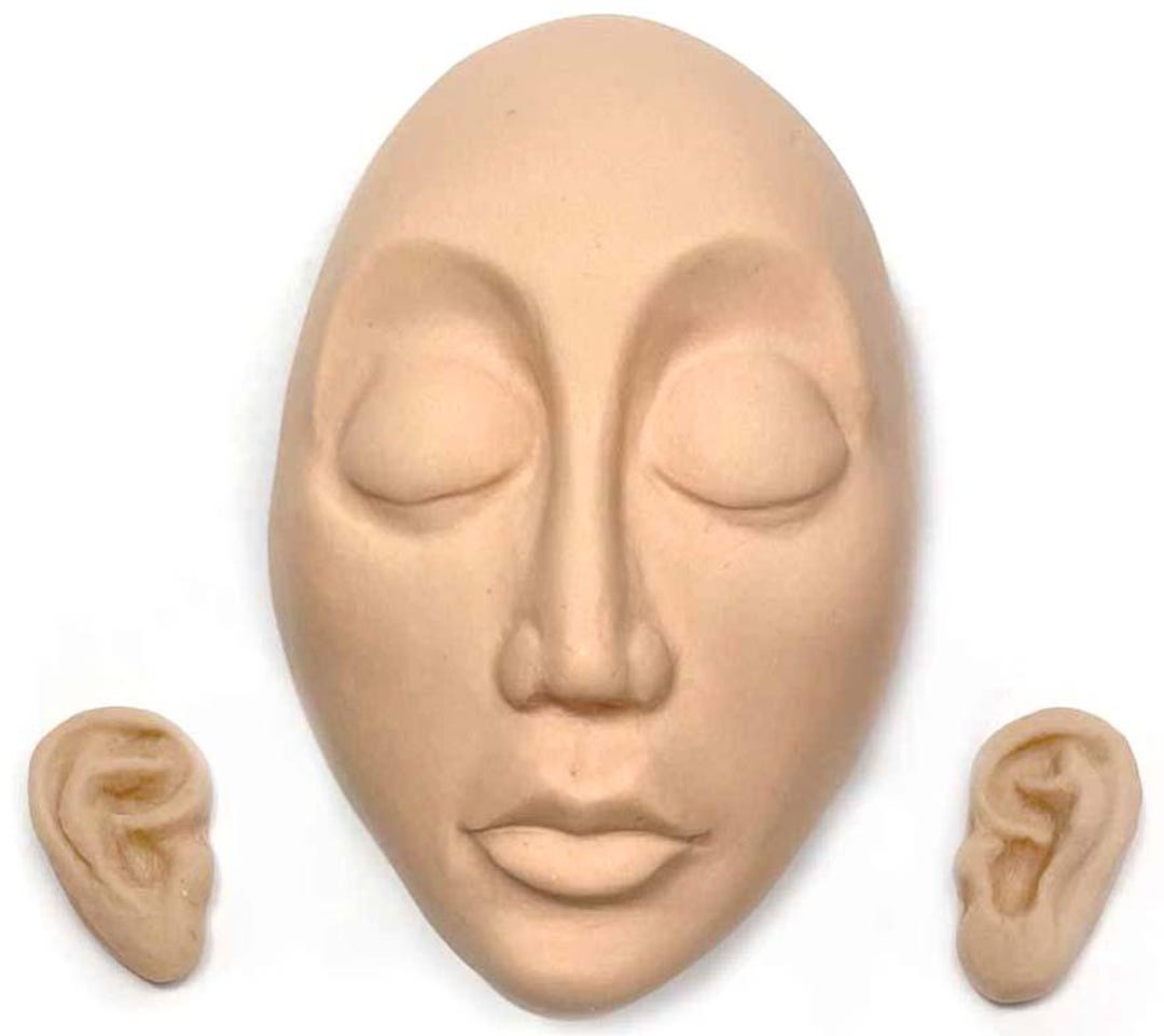 Moldf28 - 3-inch Serenity Female Face by Maureen Carlson - Etsy