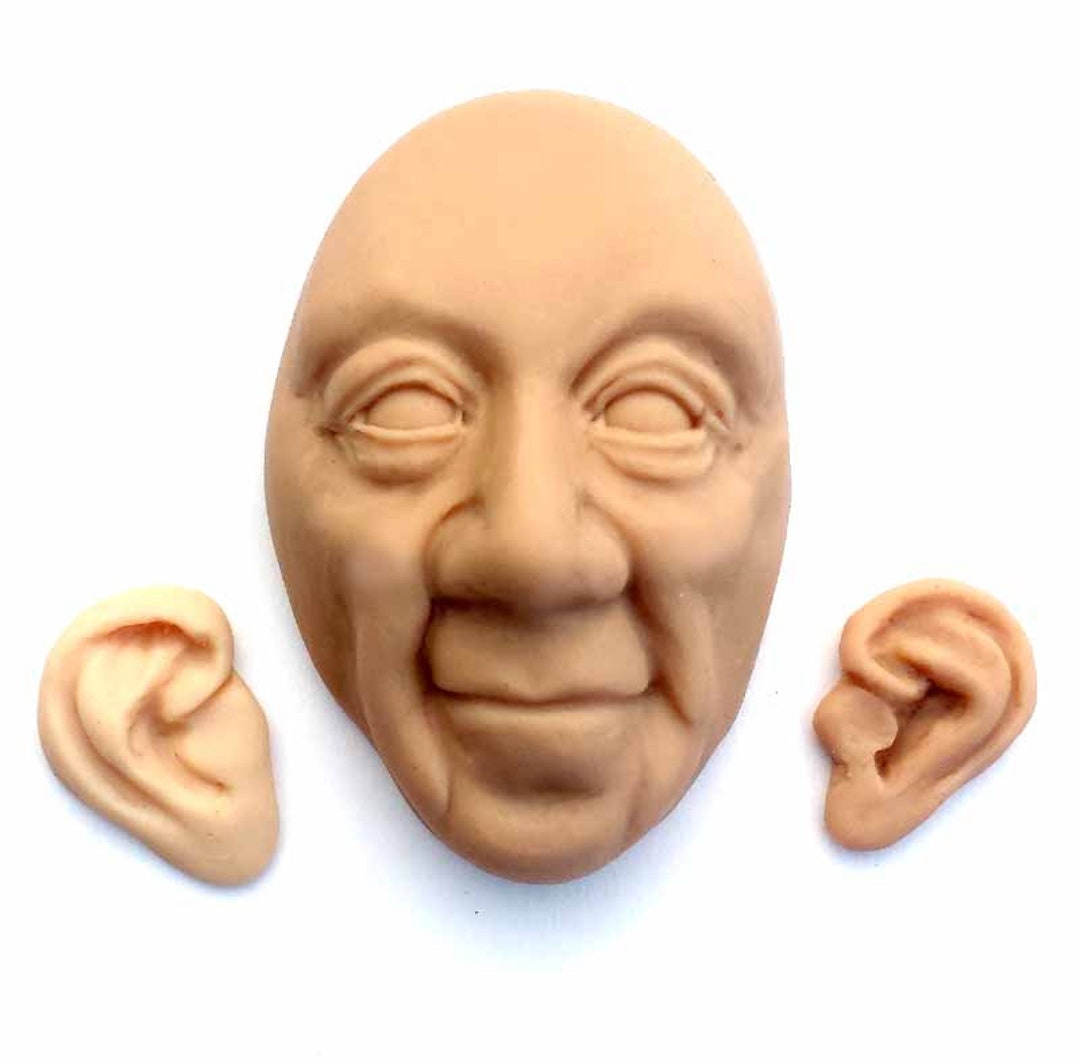 Moldf26- 2 Inch (5 Cm) Male Face Mold, Weathered - Etsy