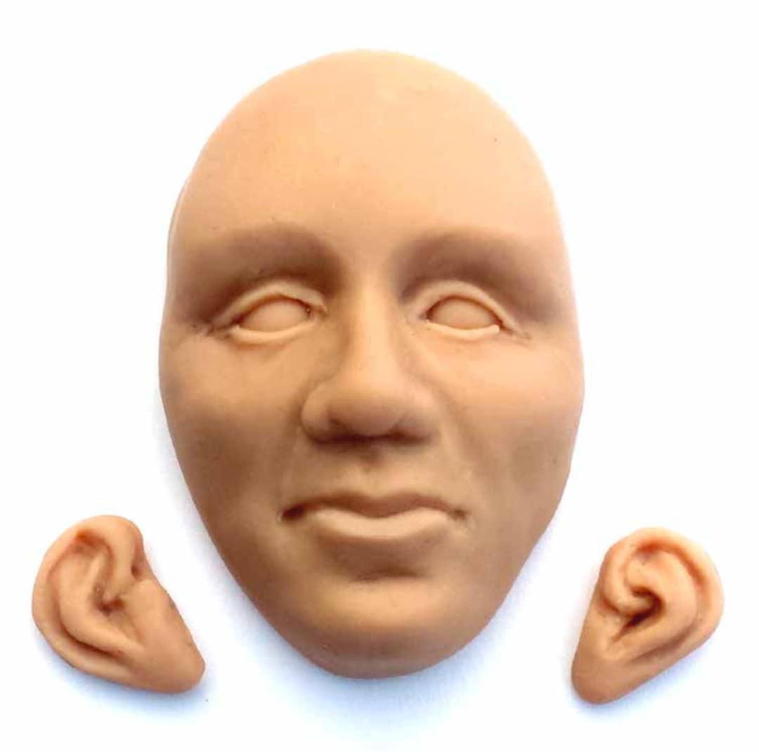 Moldf24- 2 Inch (5 Cm) Male Face Mold, Serious - Etsy