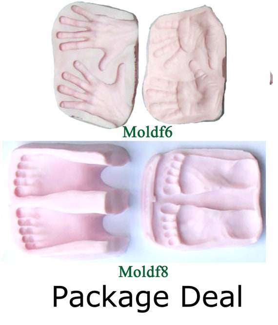 Moldf6moldf8 Package Deal Hand Mold Foot Mold by Maureen - Etsy