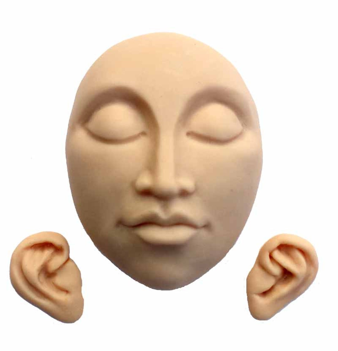 Moldf22- 2 1/4 Inch (5.7 Cm) Serenity Face Mold - Etsy