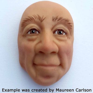 Moldf26- 2 Inch (5 Cm) Male Face Mold, Weathered - Etsy