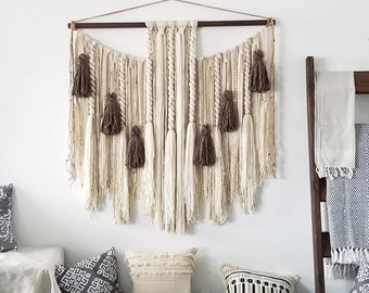 Large woven wall hanging | Etsy