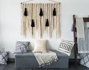 Large woven wall hanging | Etsy