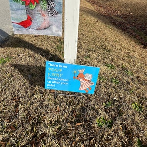 Poop Fairy Dog Waste Yard Sign - Etsy