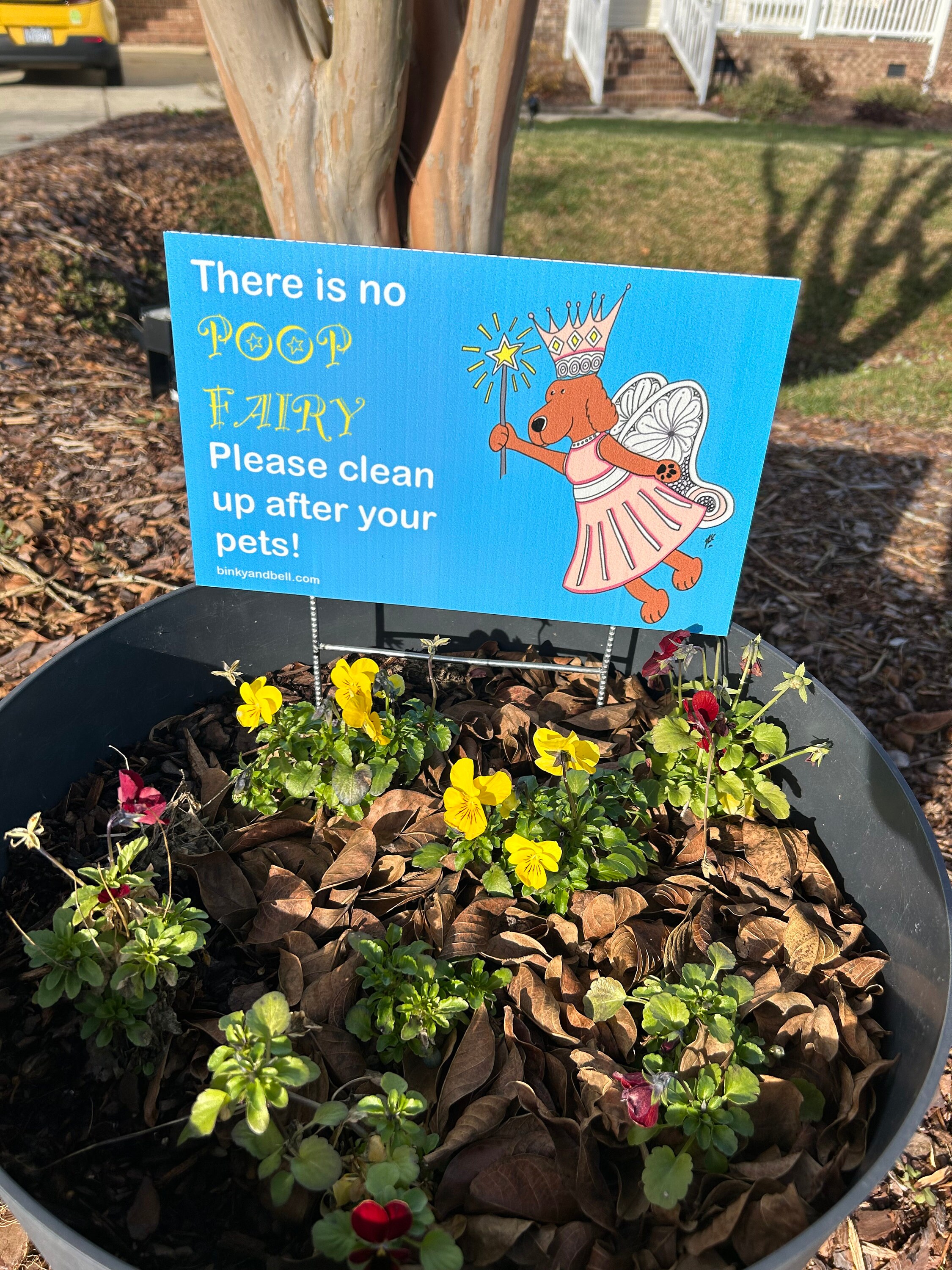 Poop Fairy Dog Waste Yard Sign - Etsy