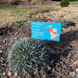 Poop Fairy Dog Waste Yard Sign - Etsy