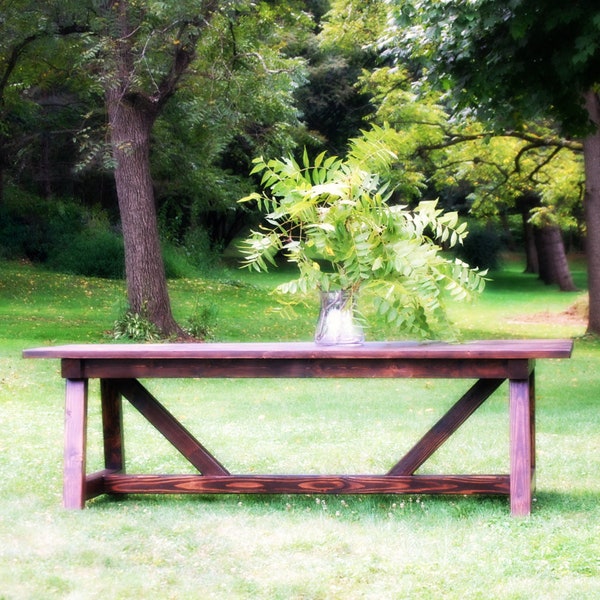 Wood Beam Table - Etsy