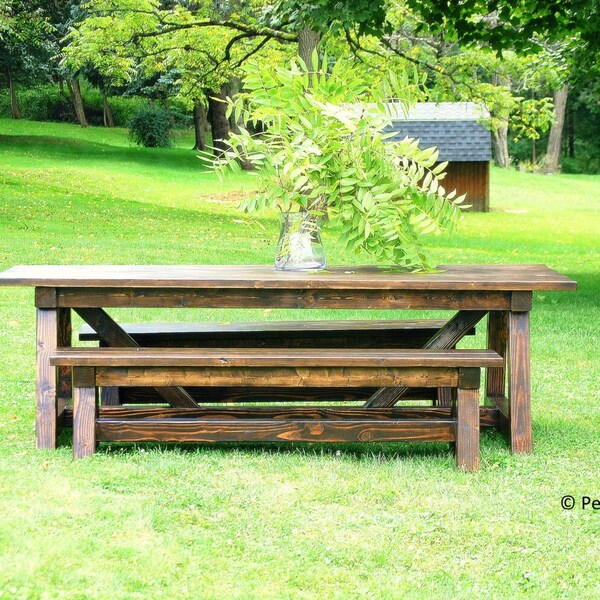 Wood Beam Table - Etsy