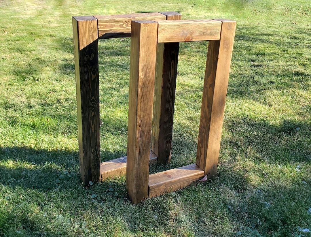 Rectangle Wood Table Legs Wood Stock Craft Legs - Etsy