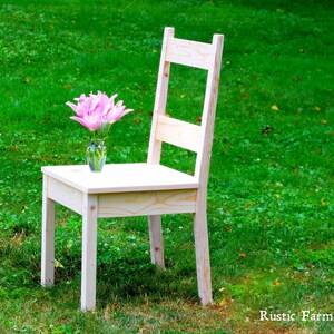 Rustic Solid Wood Farmhouse Office Desk Dining Room Chairs - Etsy