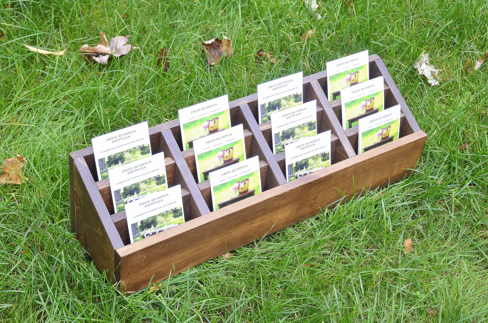 Multi Brochure Holder Display With Risers Business Card | Etsy