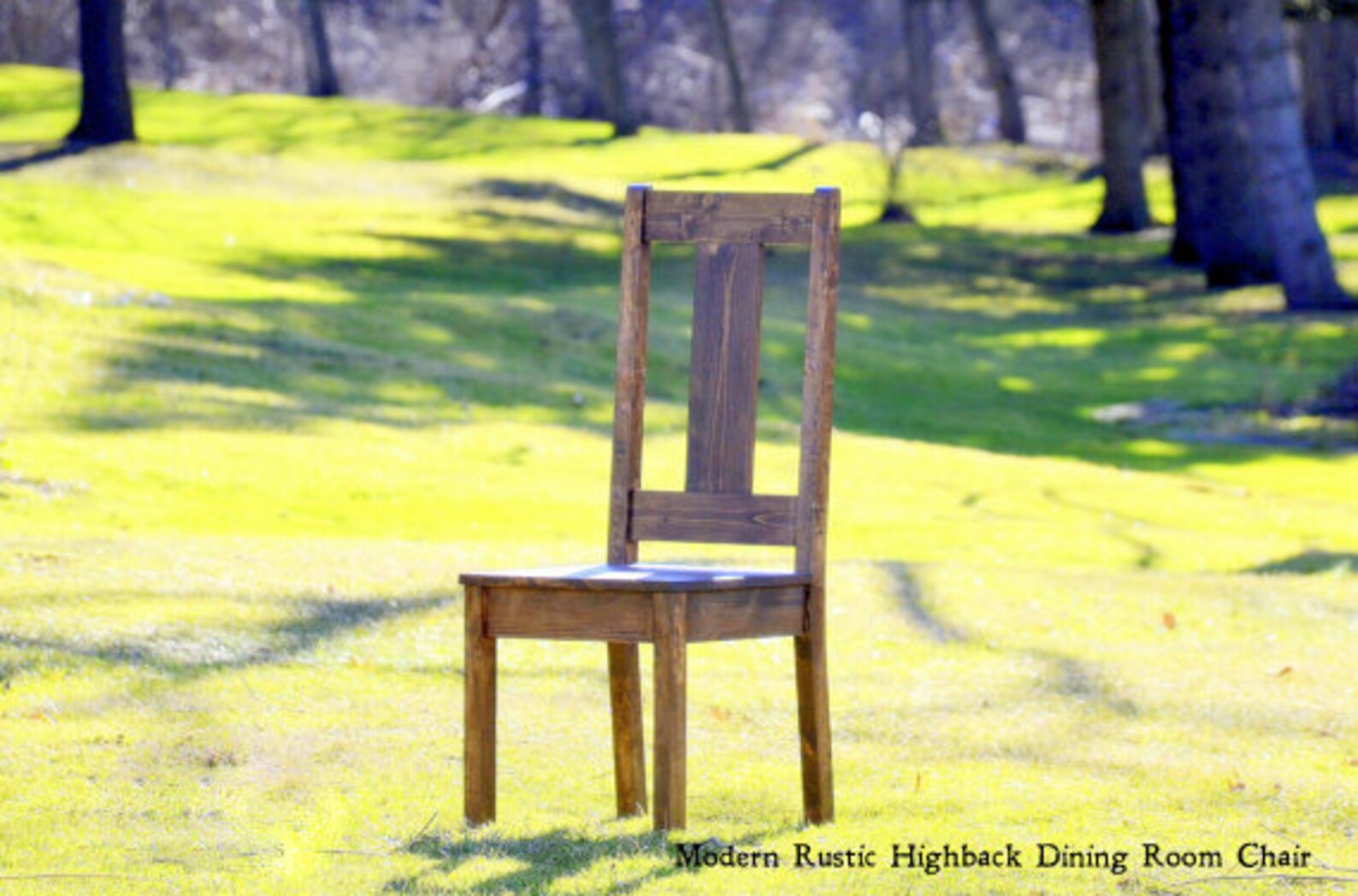 Rustic Solid Wood Farmhouse Office Desk Dining Room Chairs - Etsy