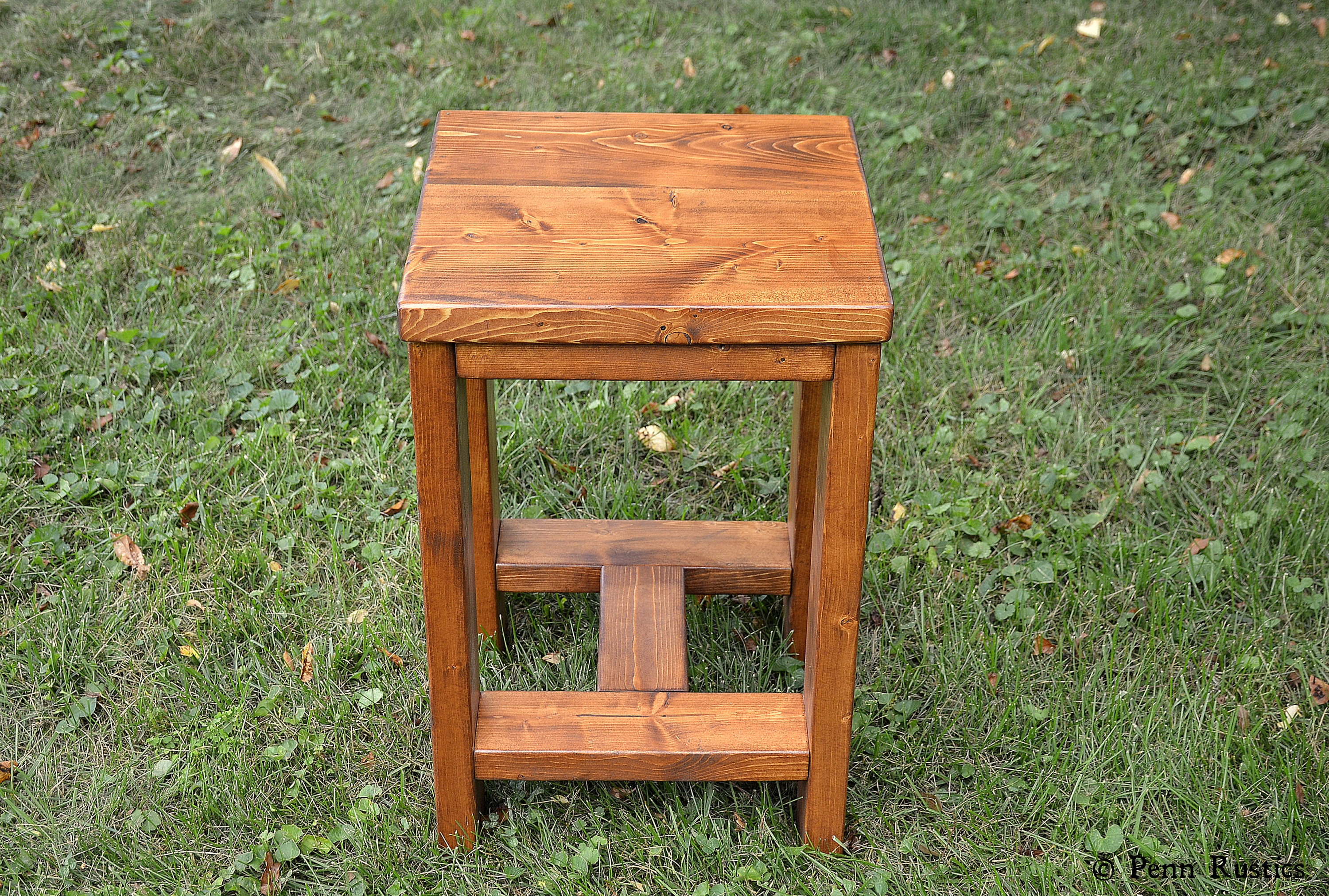 Kitchen Island Bar Stool Rustic Solid Wood Plant Stand Bed | Etsy