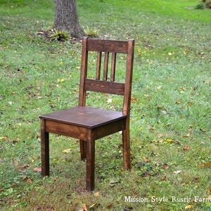 Rustic Solid Wood Farmhouse Office Desk Dining Room Chairs - Etsy