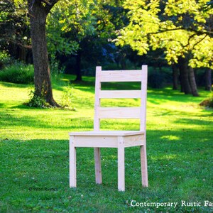 Rustic Solid Wood Farmhouse Office Desk Dining Room Chairs - Etsy