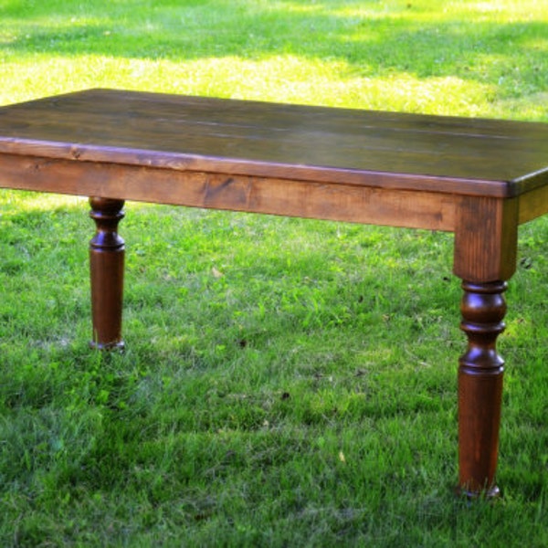 Turned Leg Table - Etsy
