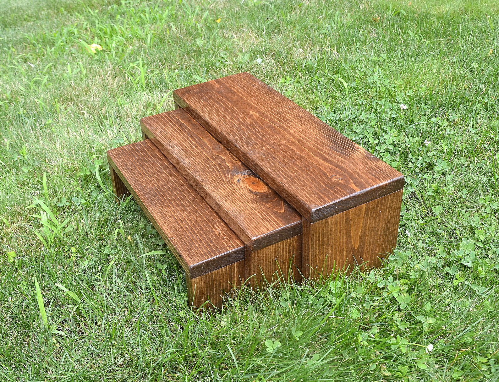 Wood Nesting Platform Risers Set Displays Rustic Solid Wood - Etsy