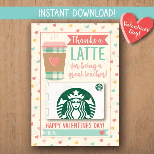 Valentine Teacher Gift Card Holder Valentine's Day Gift - Etsy