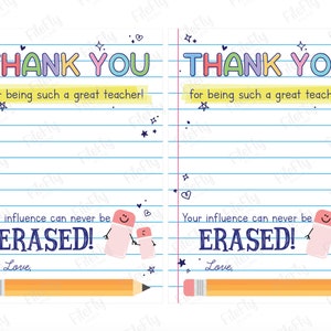 PRINTABLE Teacher Gift Card Holder, Digital Teacher Gift, Teacher ...