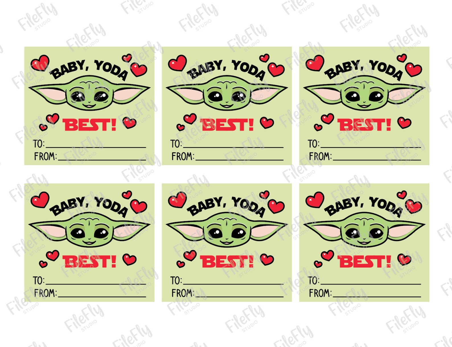 Baby Yoda Valentine Cards Baby Yoda the Child Baby Yoda - Etsy