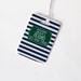 Custom Bag Tag, Backpack Name Tag, Personalized Back to School Green ...