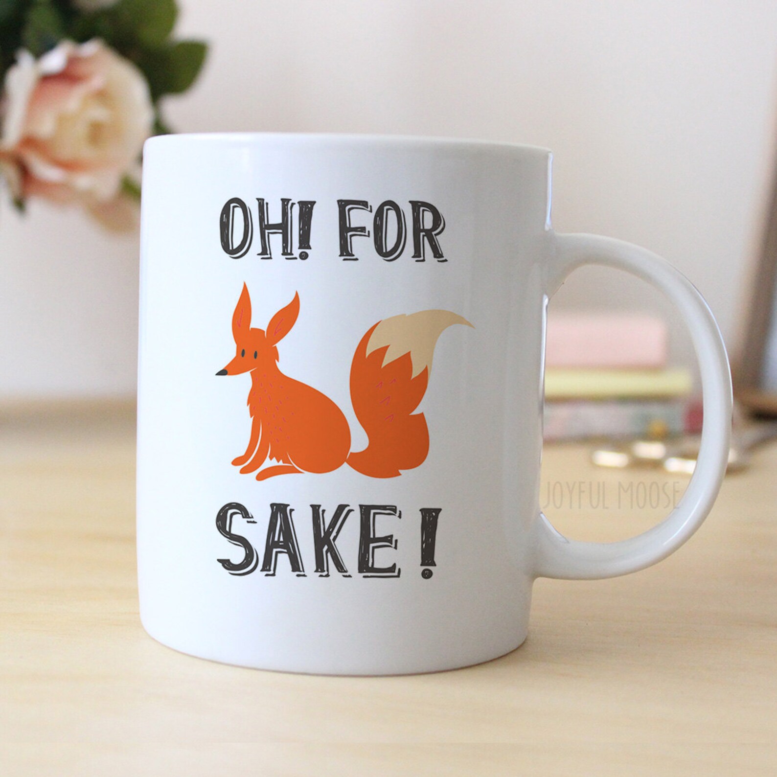 Fox Coffee Mug For Fox Sake Naughty Gift under 15 For Fox | Etsy