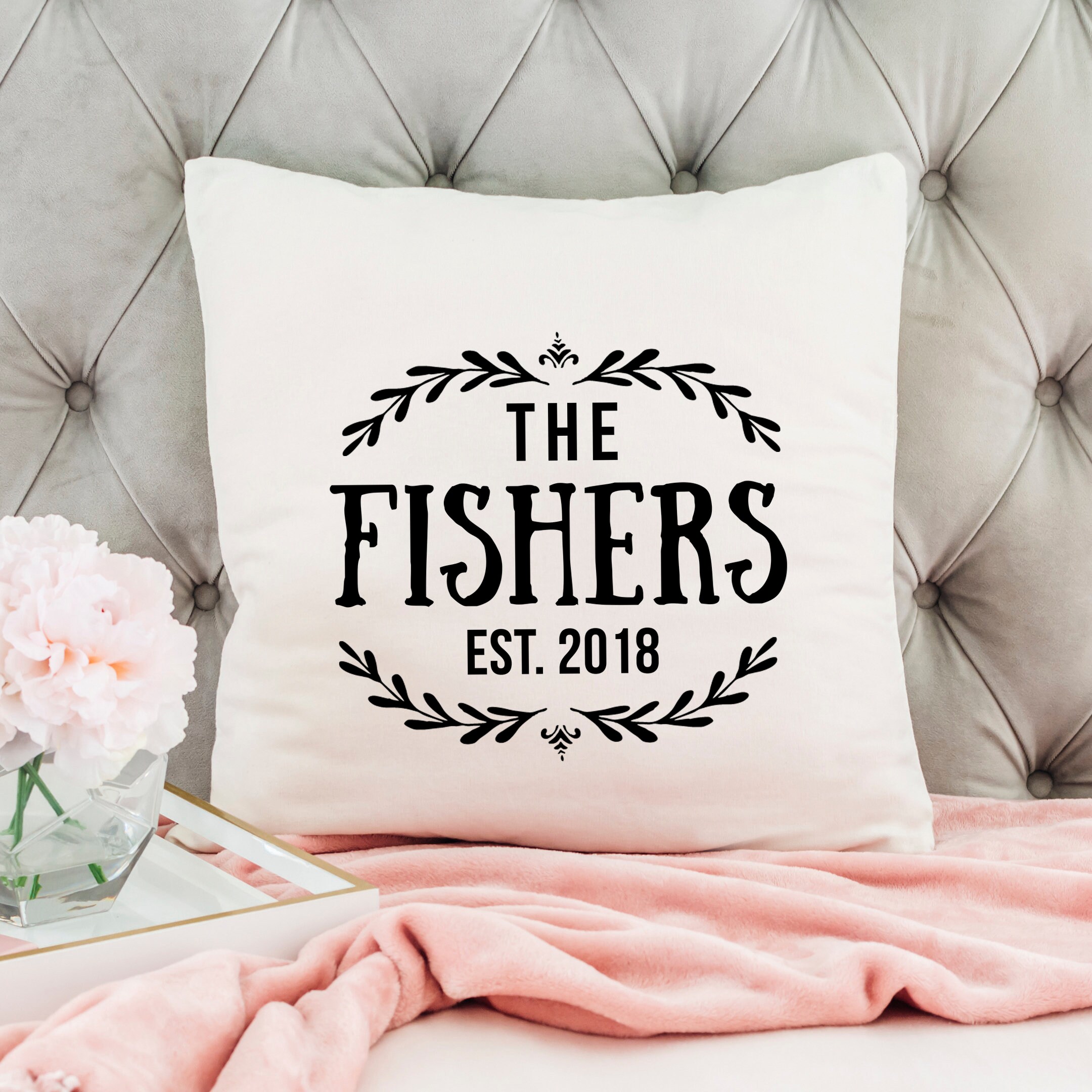 Personalized Throw Pillow, Custom Wedding Anniversary Bridal Shower ...