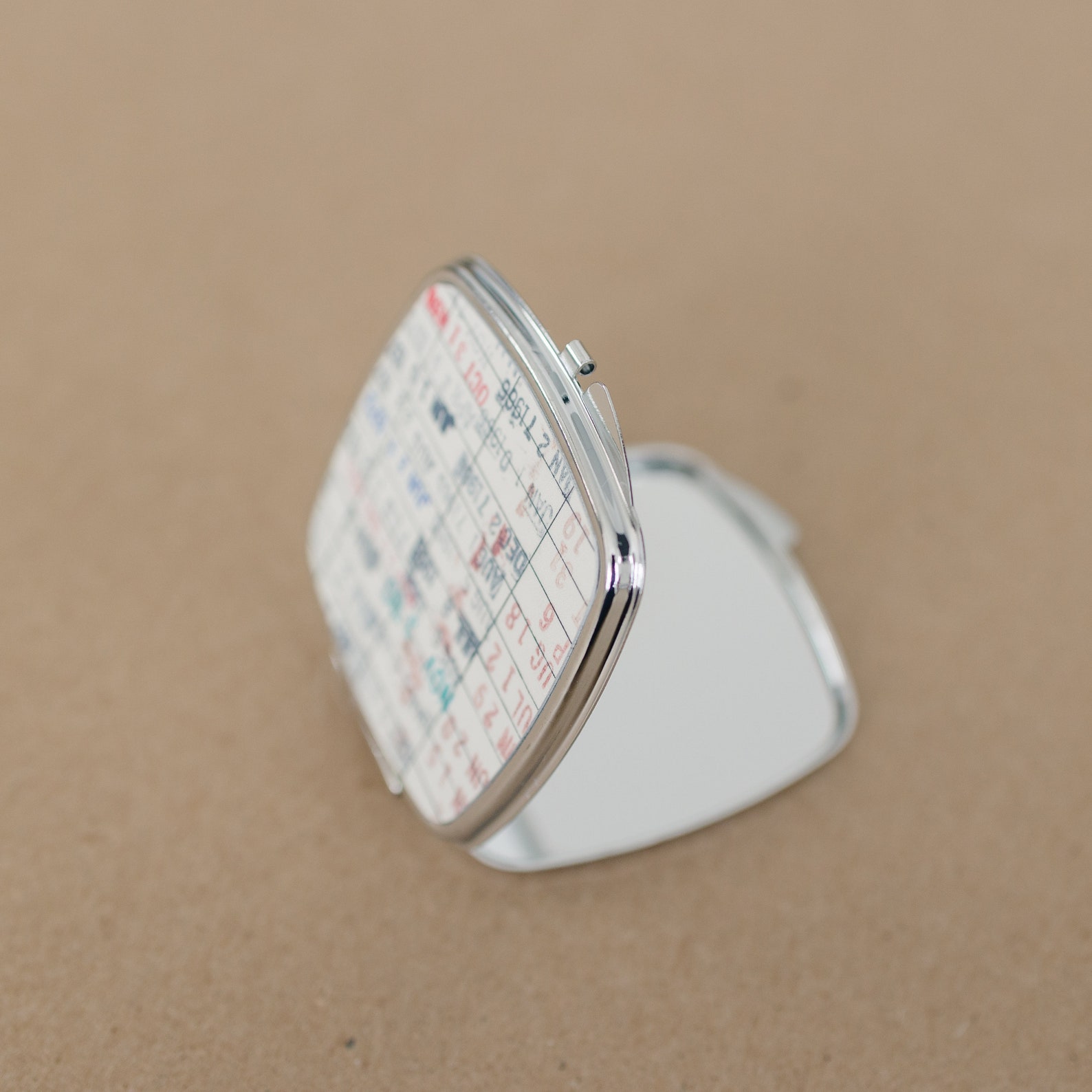 Vintage Library Card Compact Mirror, Bookish Gift for Readers, Teachers ...